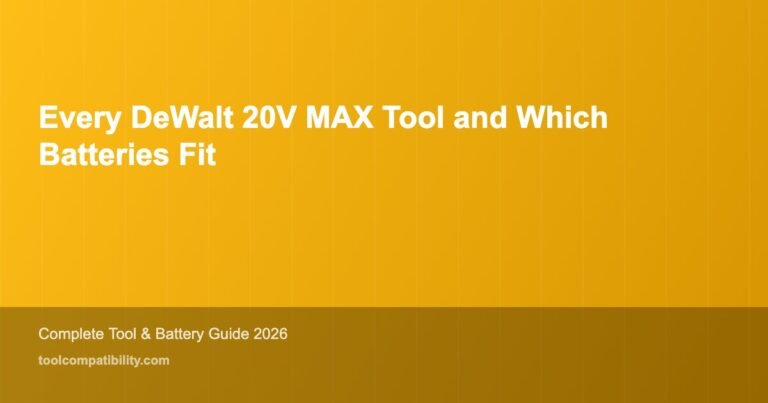 Every DeWalt 20V MAX Tool & Battery (2026)
