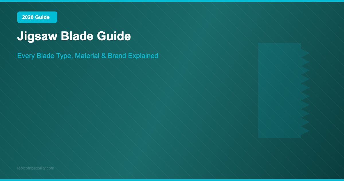 Jigsaw Blade Guide — Every Blade Type, Material & Brand Explained ...